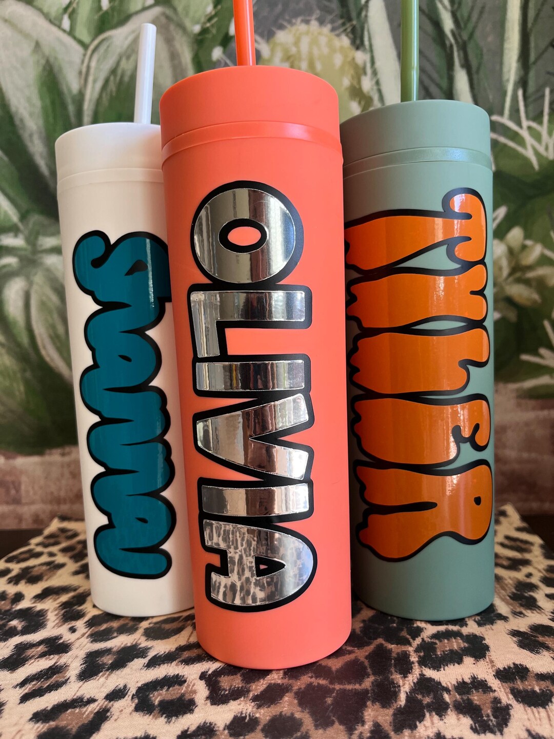 Double Layered Vinyl Name Decal - Etsy