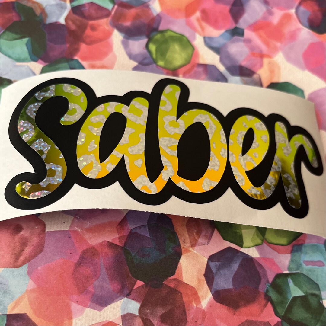 Personalized Holographic Leopard Decal - Etsy