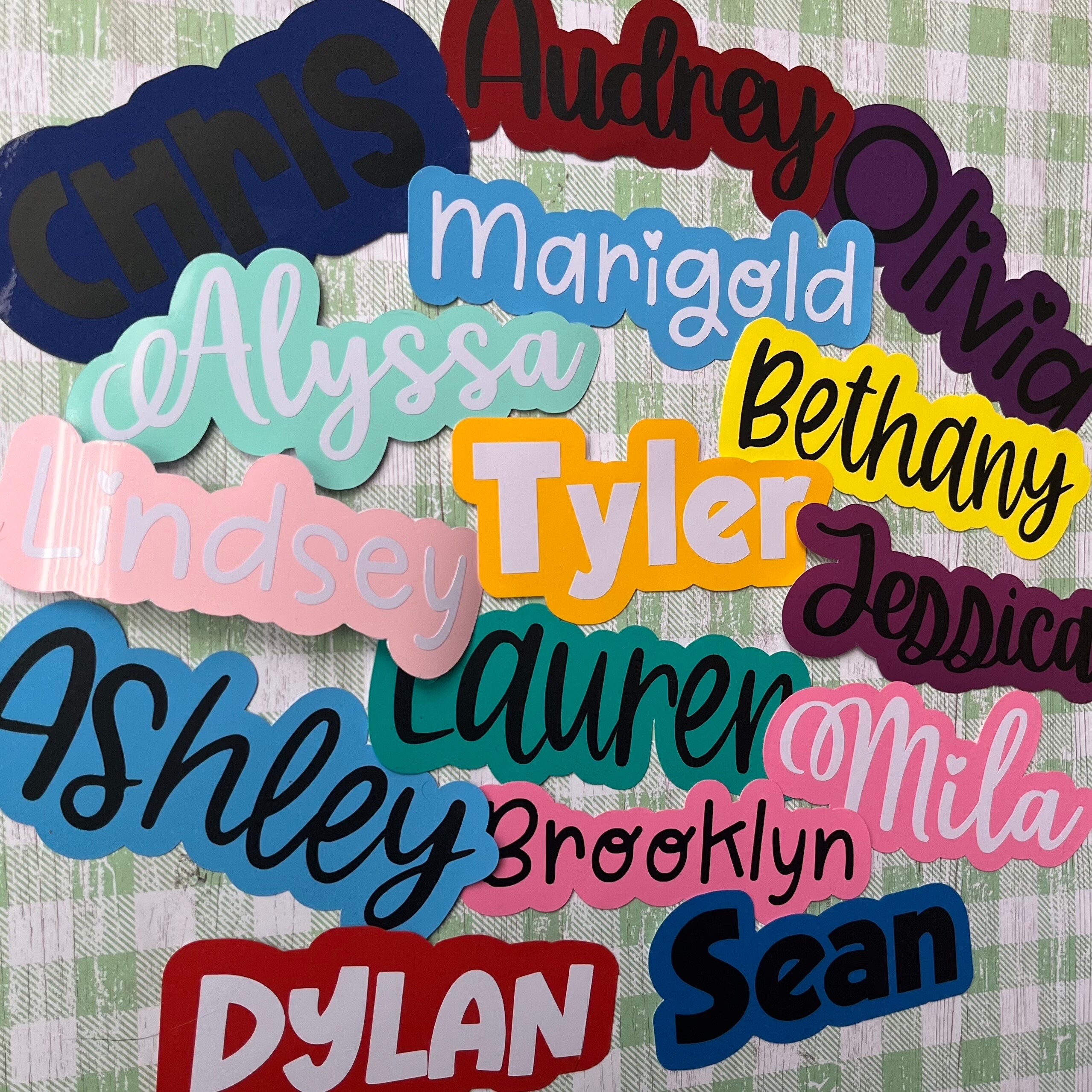 Personalized Two-tone Decal - Etsy