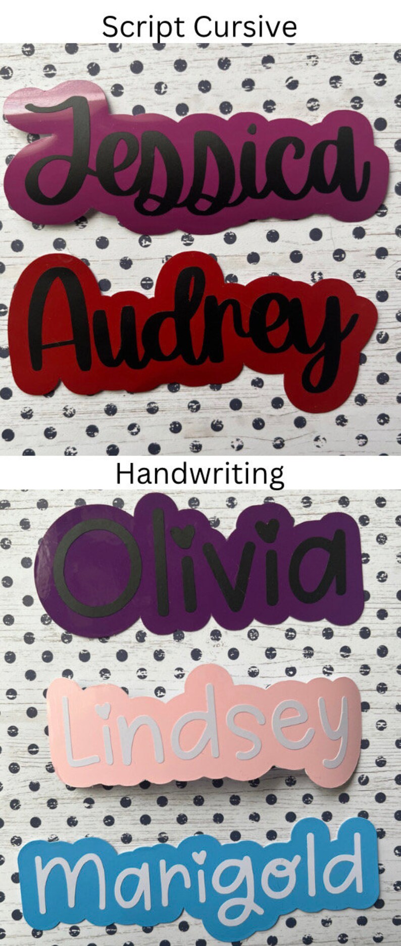 Personalized Two-tone Decal - Etsy