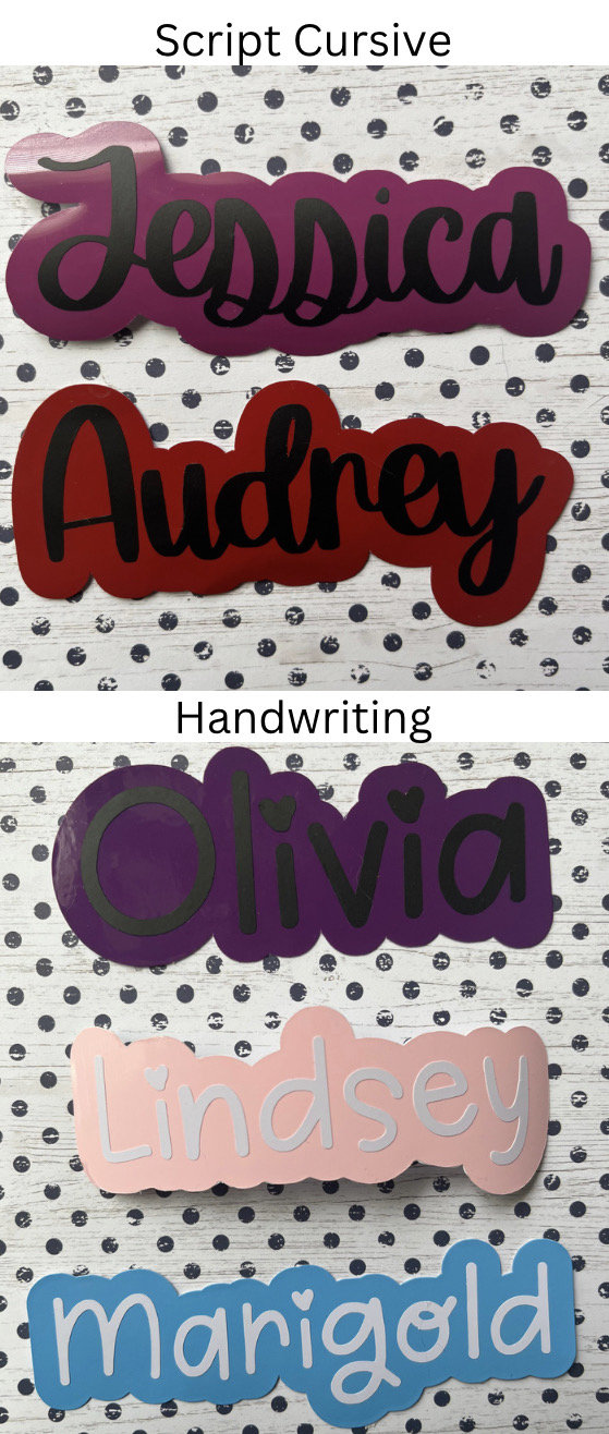 Personalized Two-tone Decal - Etsy