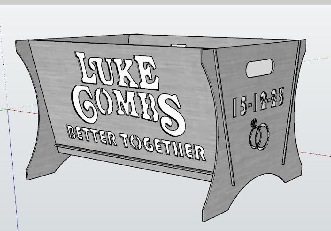 Luke Combs Fire Pit BBQ Grill DXF File Firepit Grill Camping Grill ...