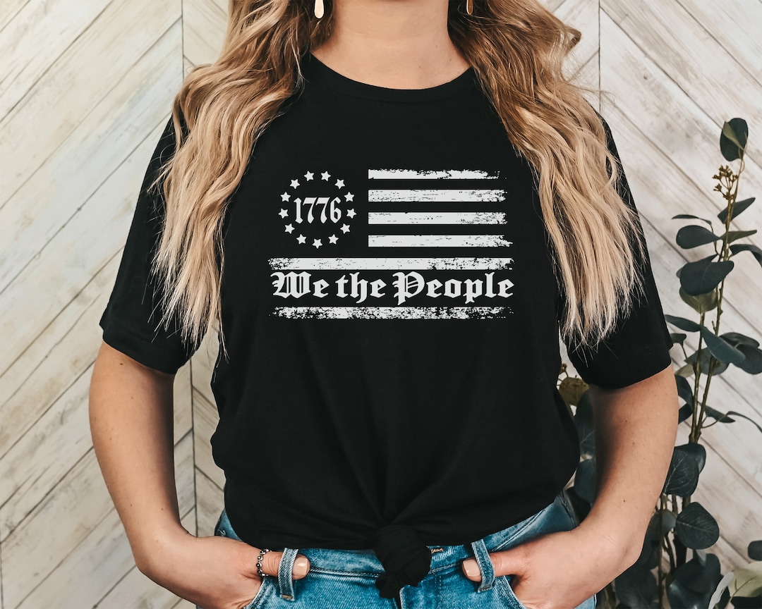 American Flag We the People Tee Gift, Memorial Day Cute Patriotic Shirt ...