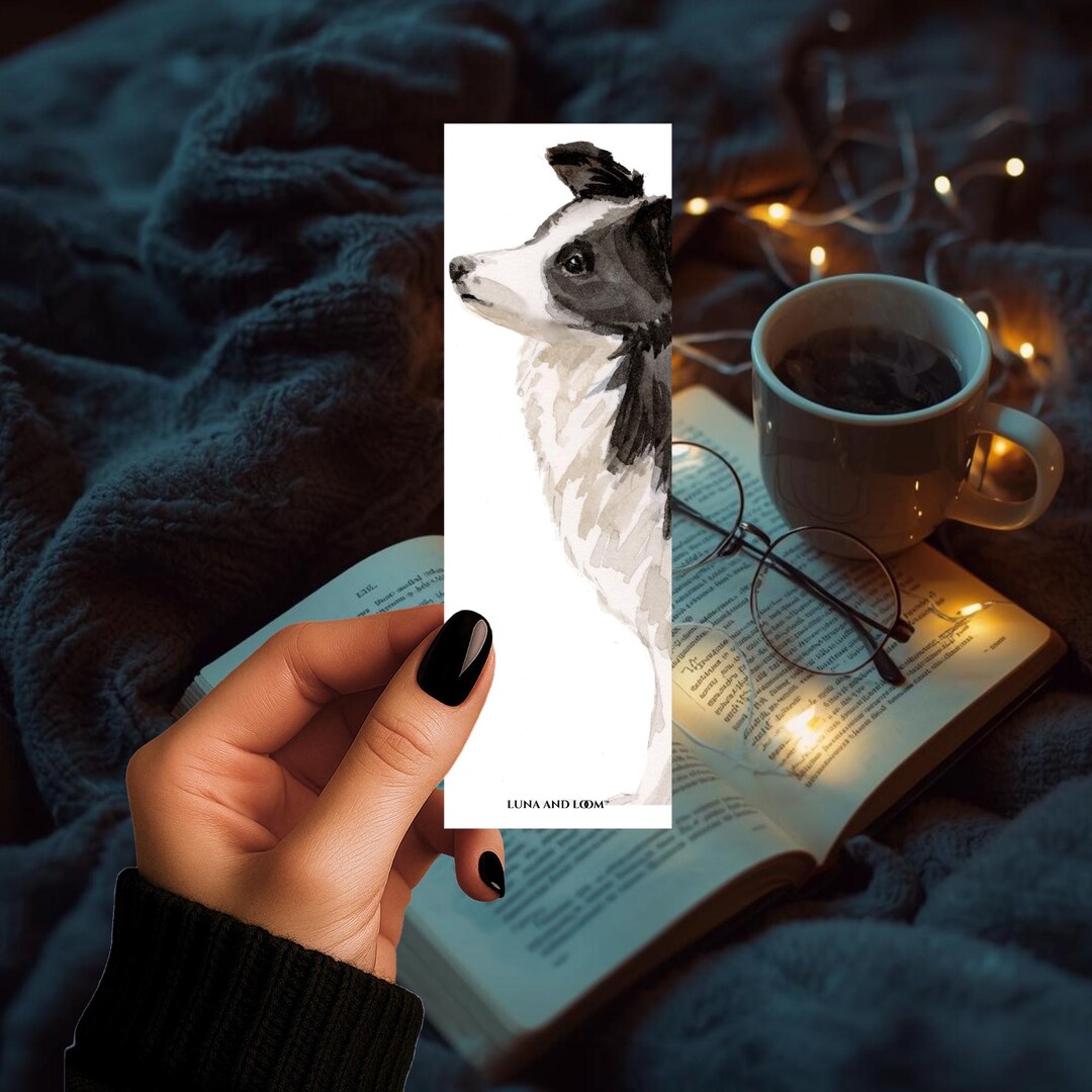 Border Collie Bookmark | Pet Lovers | Bookish | Canine | Reader - Etsy