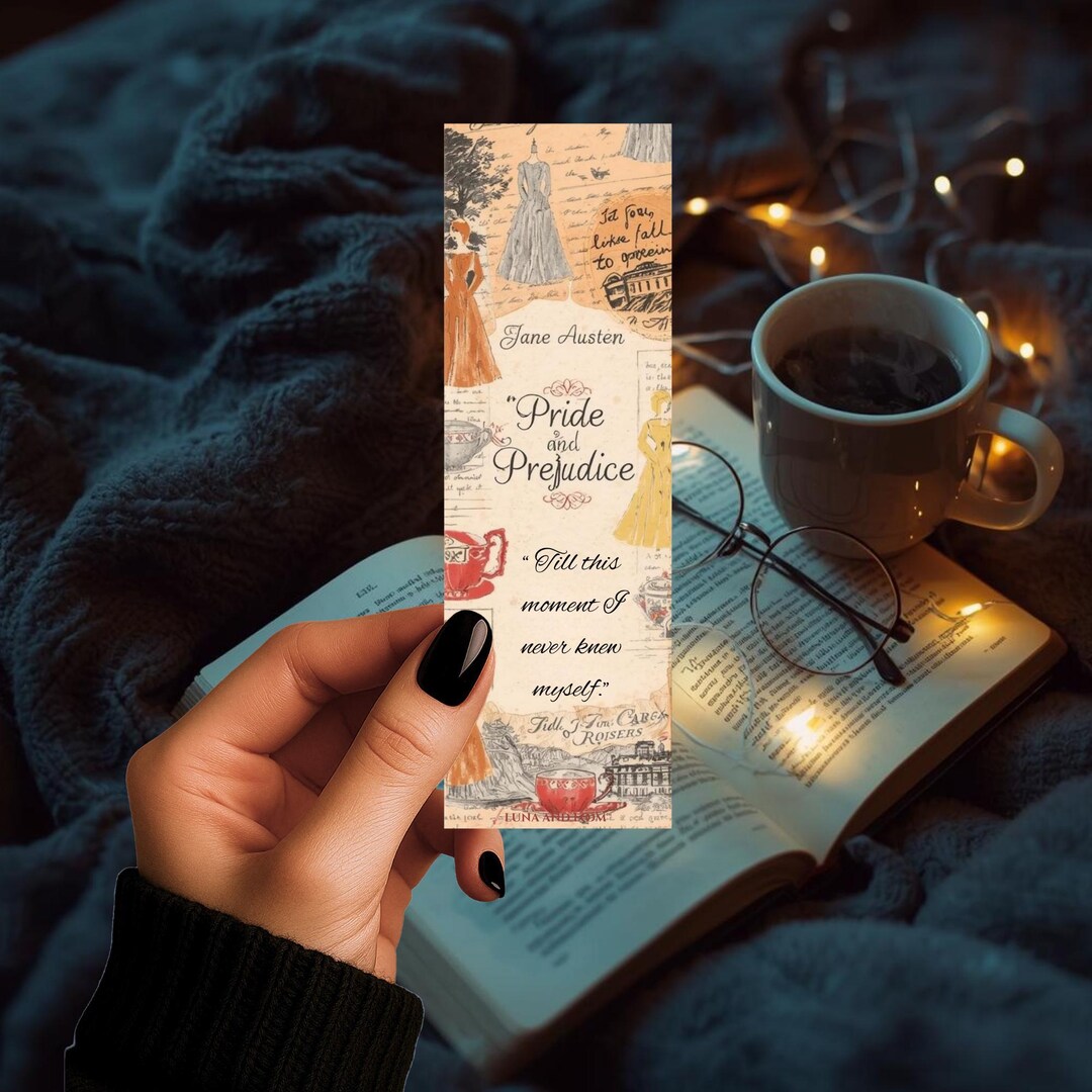 Pride and Prejudice Bookmark | Quotes | Jane Austen | Classic Book | - Etsy