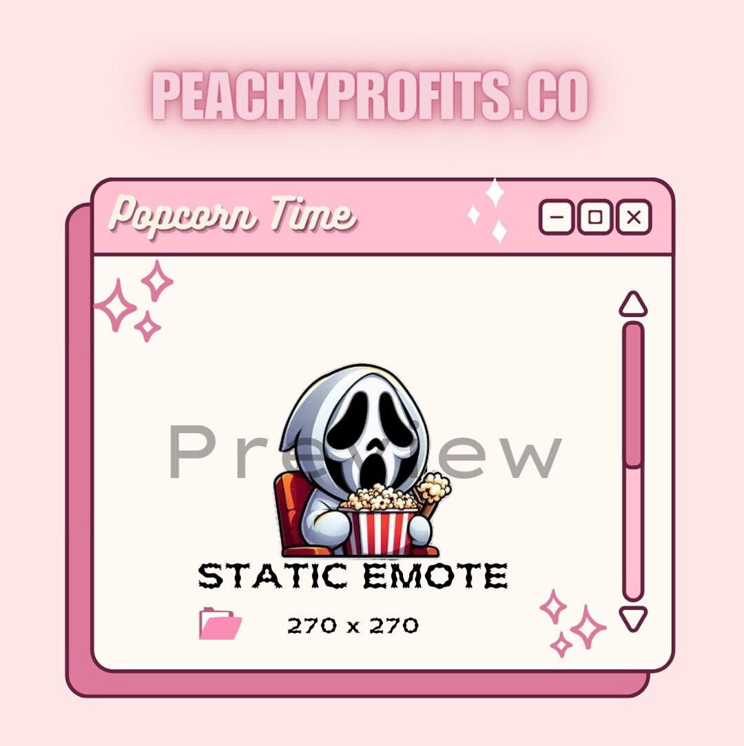 Ghosty Popcorn Time Emote Dead by Daylight Emote Twitch Emote Discord ...