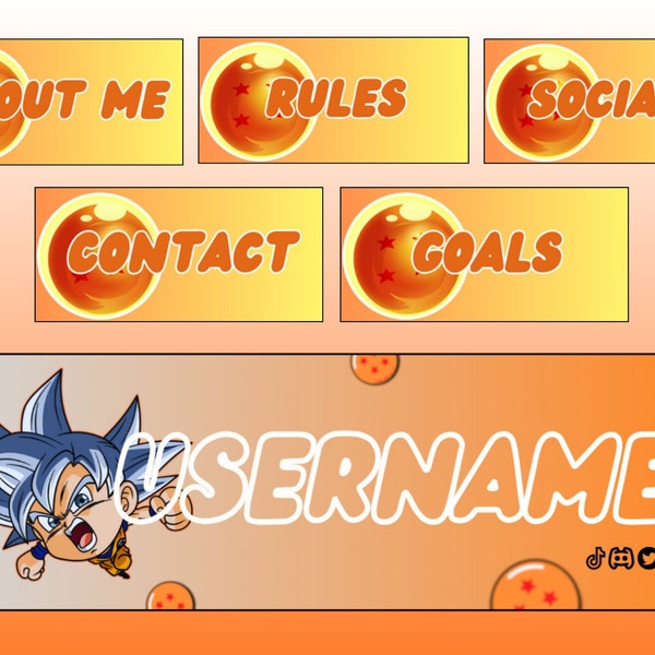 Twitch Panel Dbz - Etsy