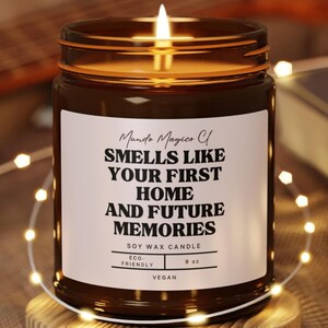 First Home Candle | Personalized Housewarming Gift | New Home Scent ...
