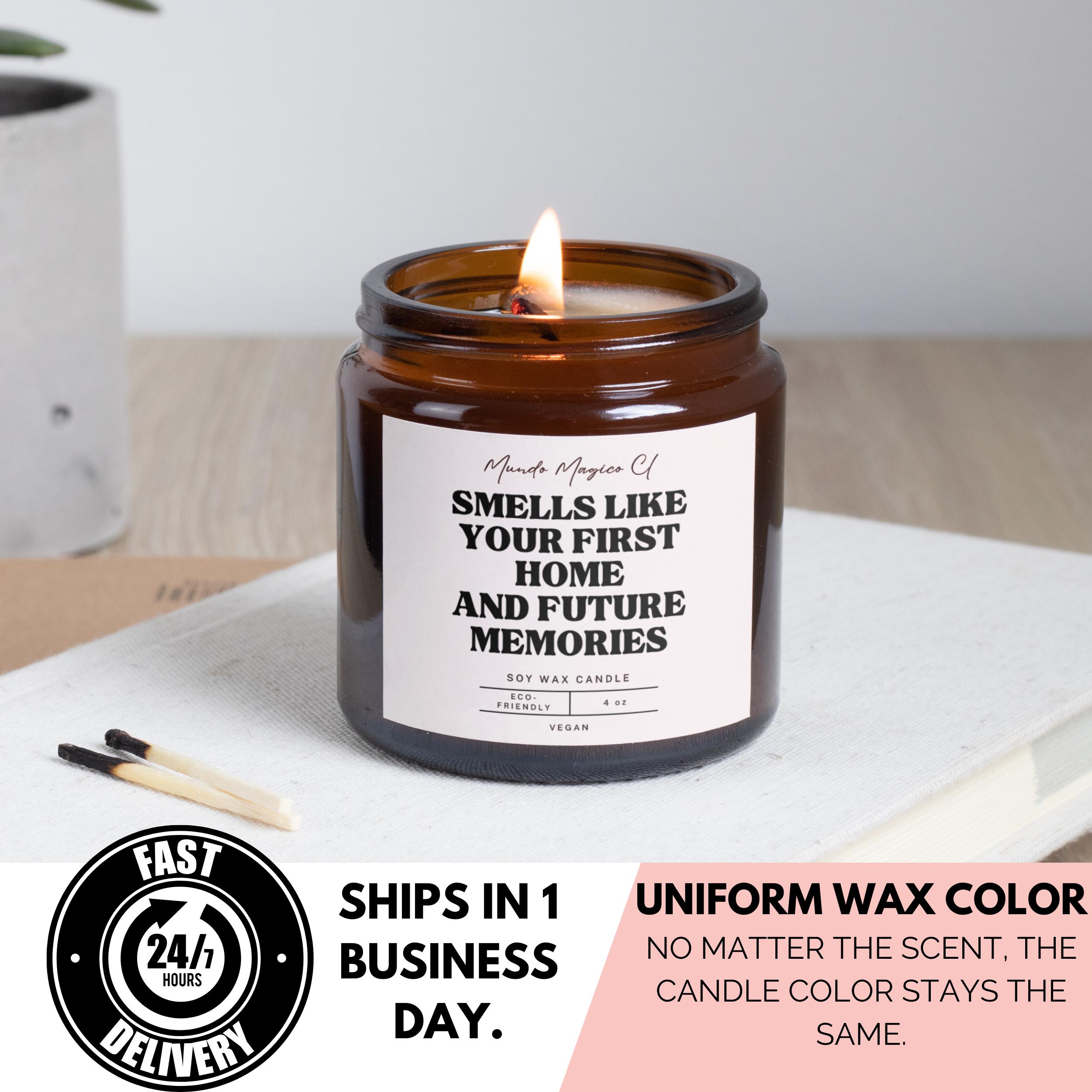 First Home Candle | Personalized Housewarming Gift | New Home Scent ...