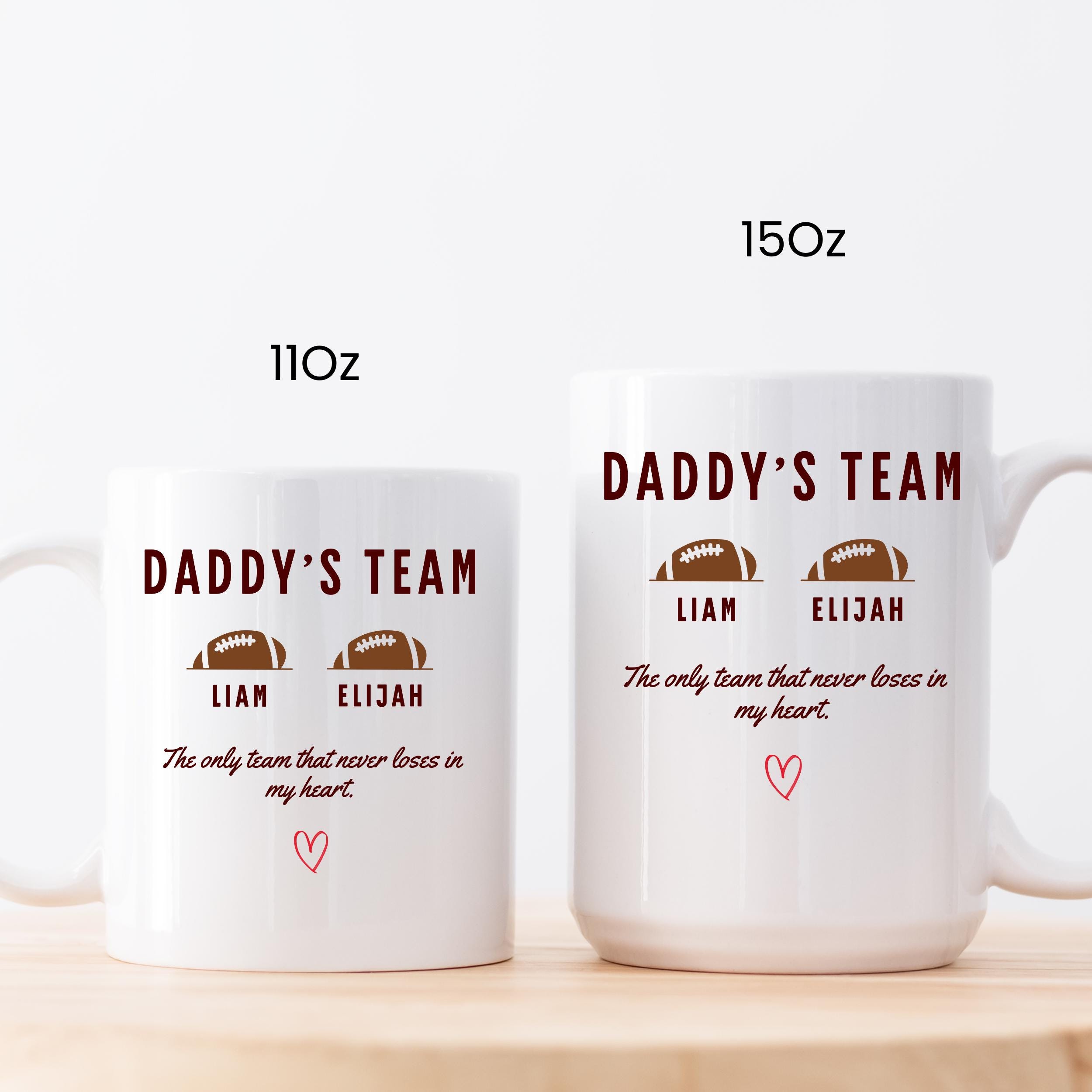 Custom Football Dad Mug – Personalized Gift for Daddy, American ...