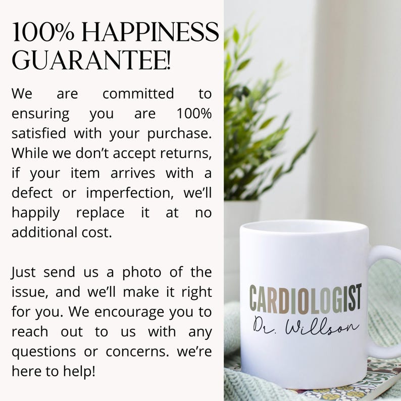 Custom Cardiologist Mug, Cardiologist Mug, Personalized Gift for ...