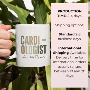 Custom Cardiologist Mug, Cardiologist Mug, Personalized Gift for ...