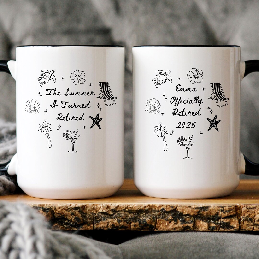 The Summer I Turned Retired Coffee Mug - Retirement Gifts for Women ...