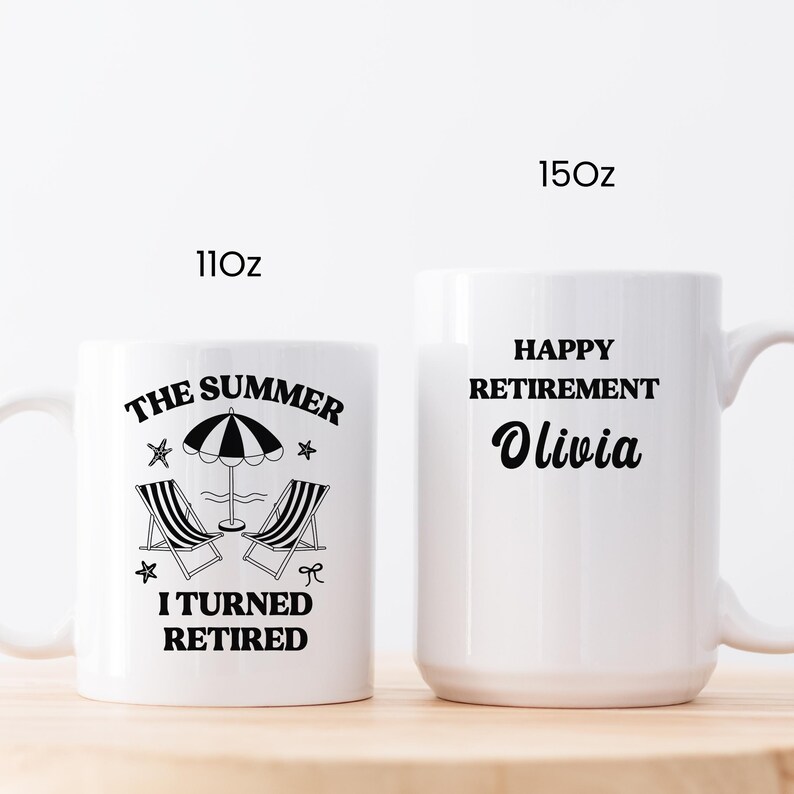 Custom Retirement Mug - Funny Retirement Gift for Coworker - Etsy