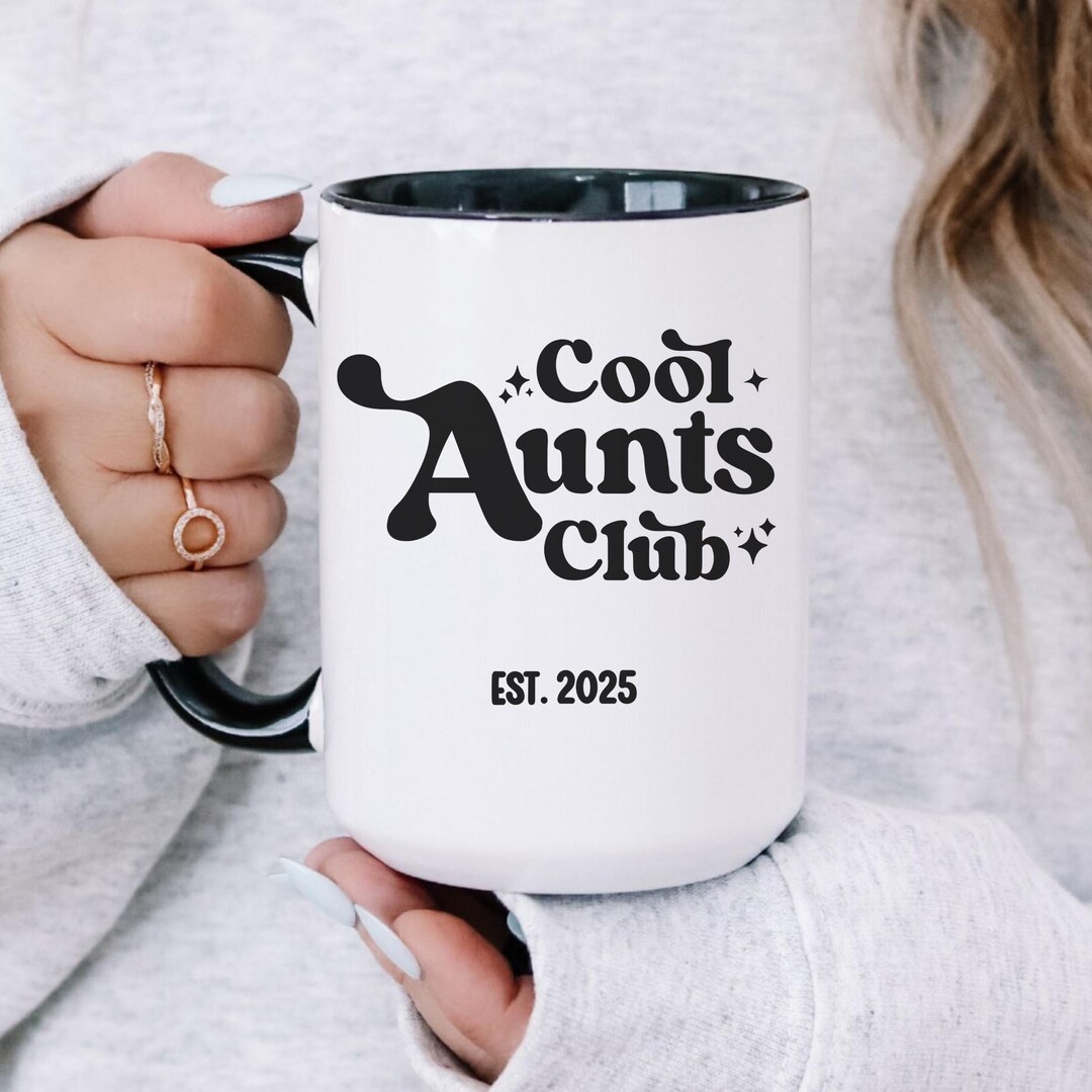Aunts Club Mug – Pregnancy Announcement, New Aunt Gift - Etsy