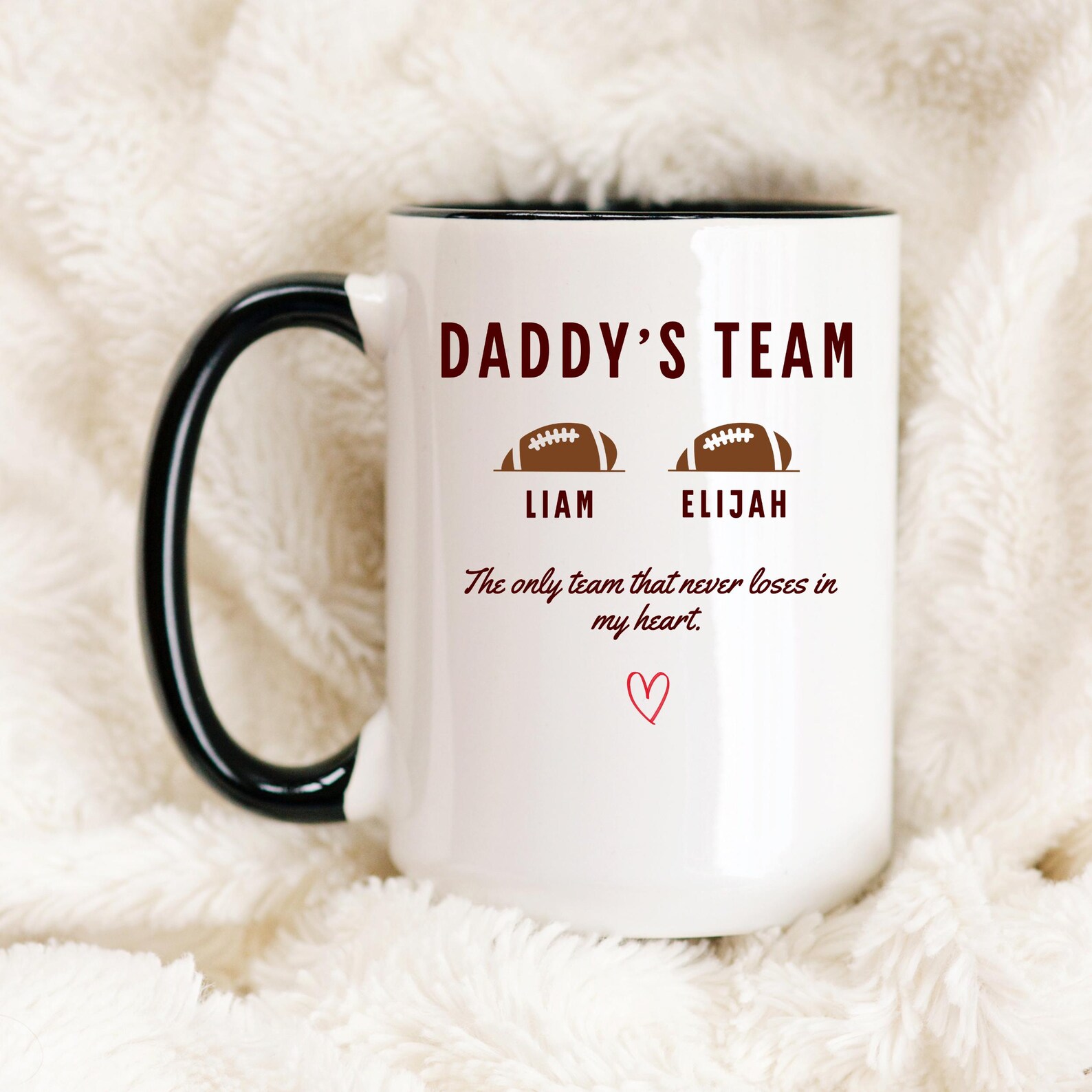 Custom Football Dad Mug – Personalized Gift for Daddy, American ...