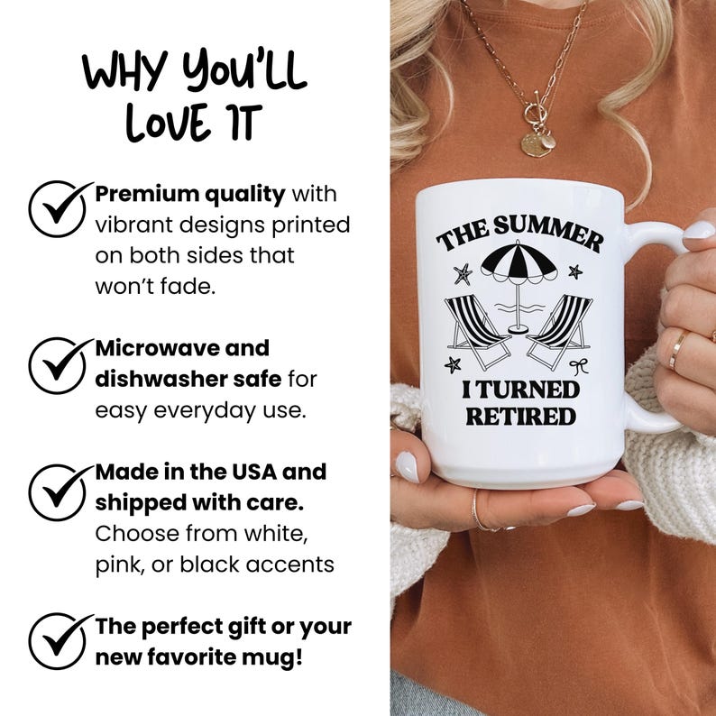 Custom Retirement Mug - Funny Retirement Gift for Coworker - Etsy