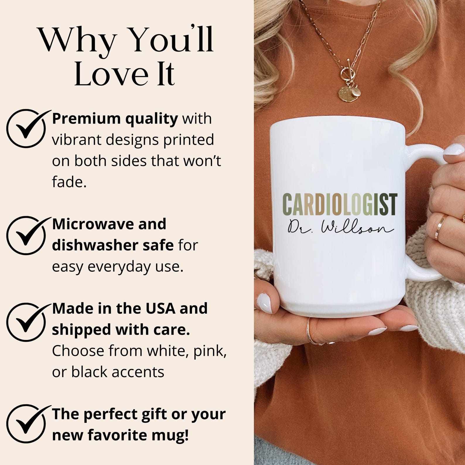 Custom Cardiologist Mug, Cardiologist Mug, Personalized Gift for ...