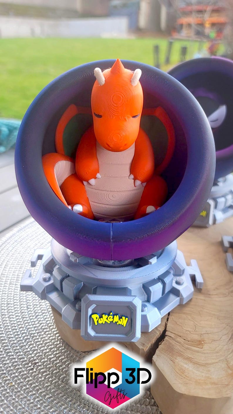3D Printed Pokemon in a Healing Pod Lamp, With Multi Color RGB LED ...