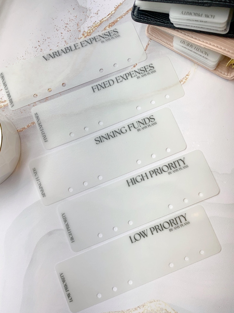 Custom Bookmark Divider With Peekaboo Tab, A6 Personal Size Binder, Amy ...