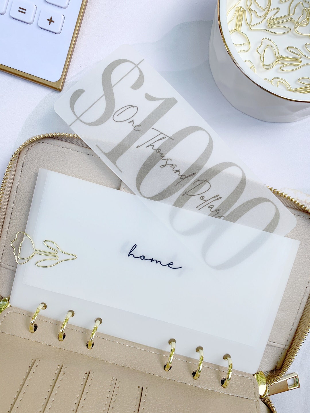 Laminated Vellum Placeholder Money: Cash Stuffing Budgeting by Amy ...