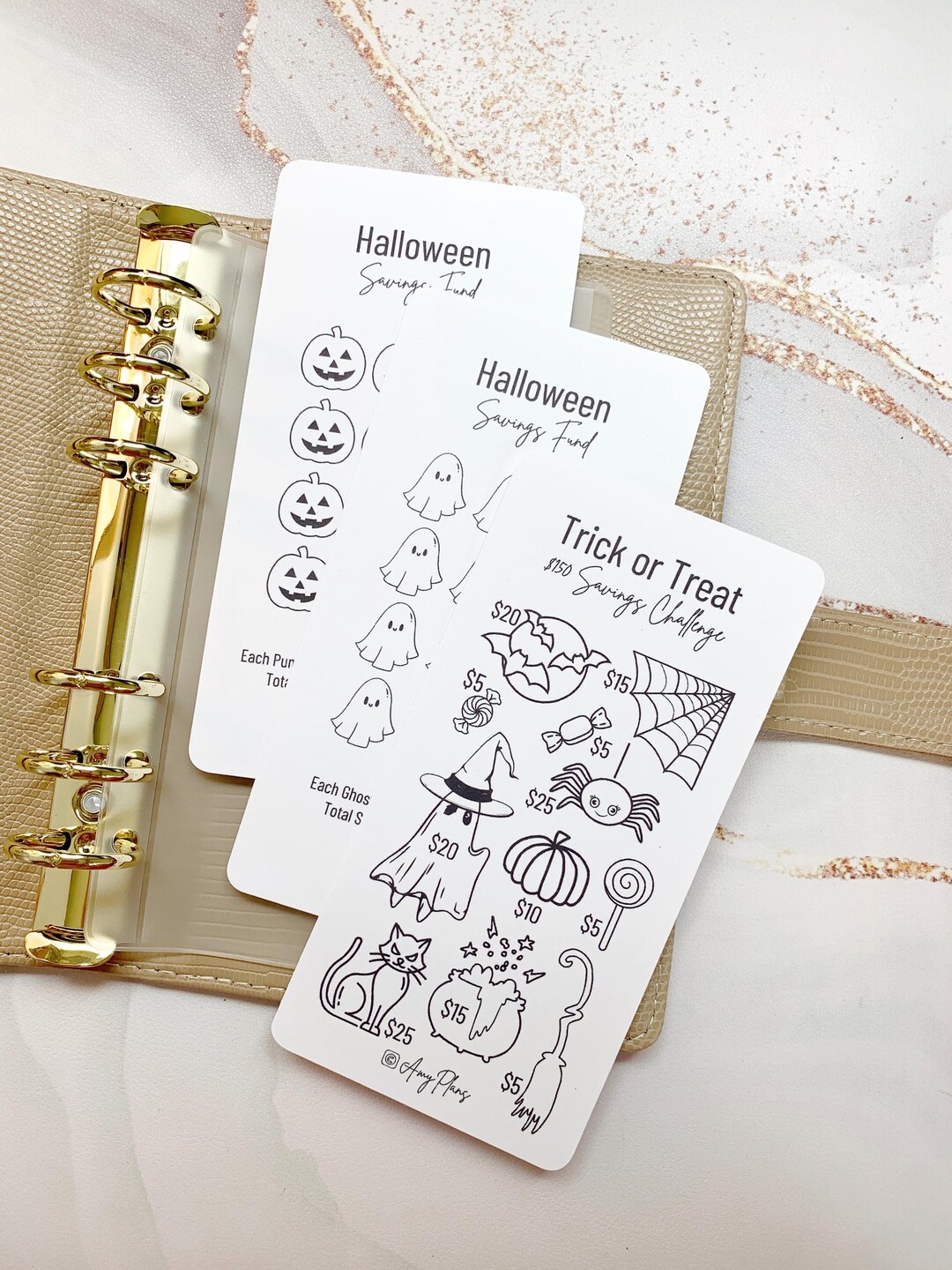 Halloween Savings Challenge Tracker: Cash Envelope Stuffing - Etsy
