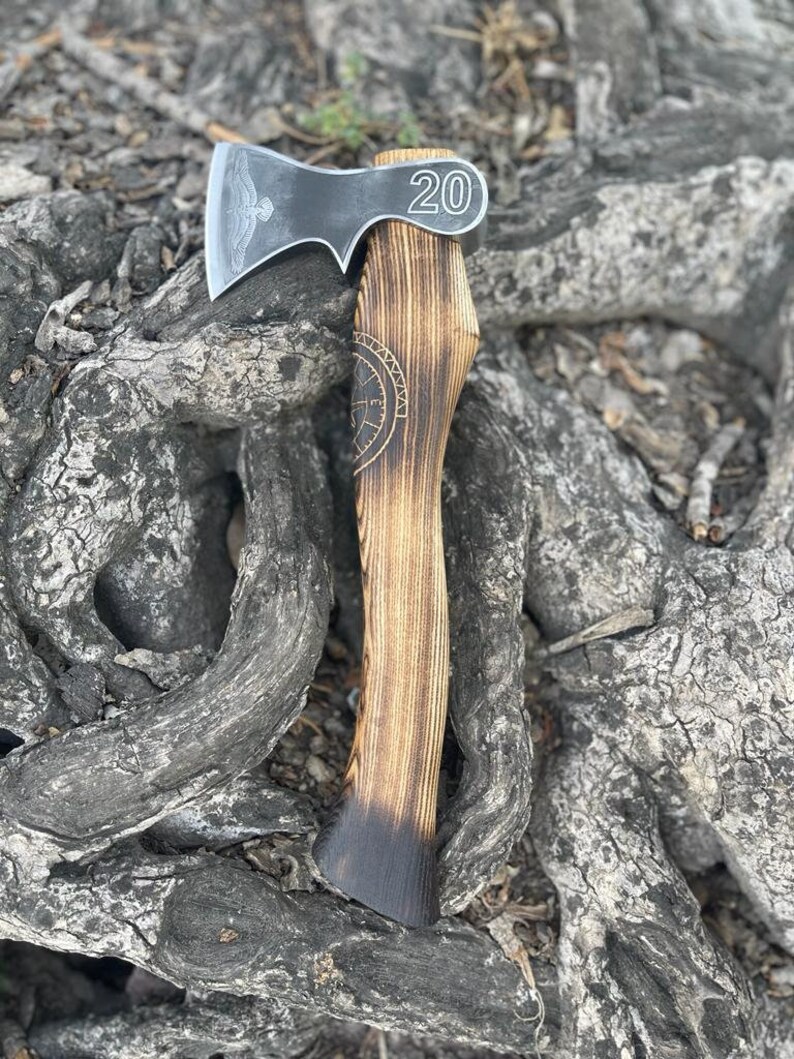 Personalized Throwing Axe, Engraved Throwing Axe Camping Hatchet, Boyfriend Gift Husband Gift ...