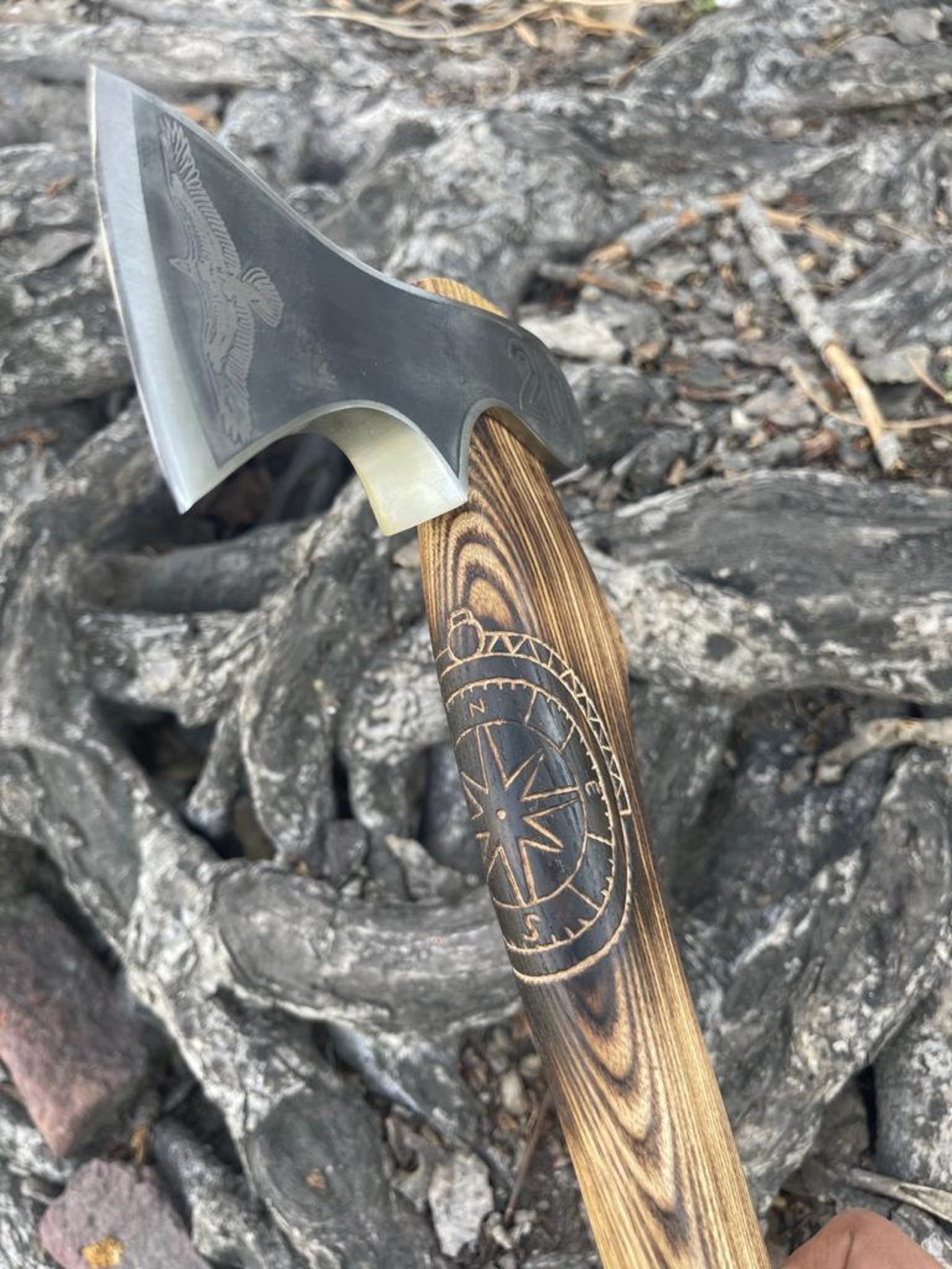 Personalized Throwing Axe, Engraved Throwing Axe Camping Hatchet, Boyfriend Gift Husband Gift ...