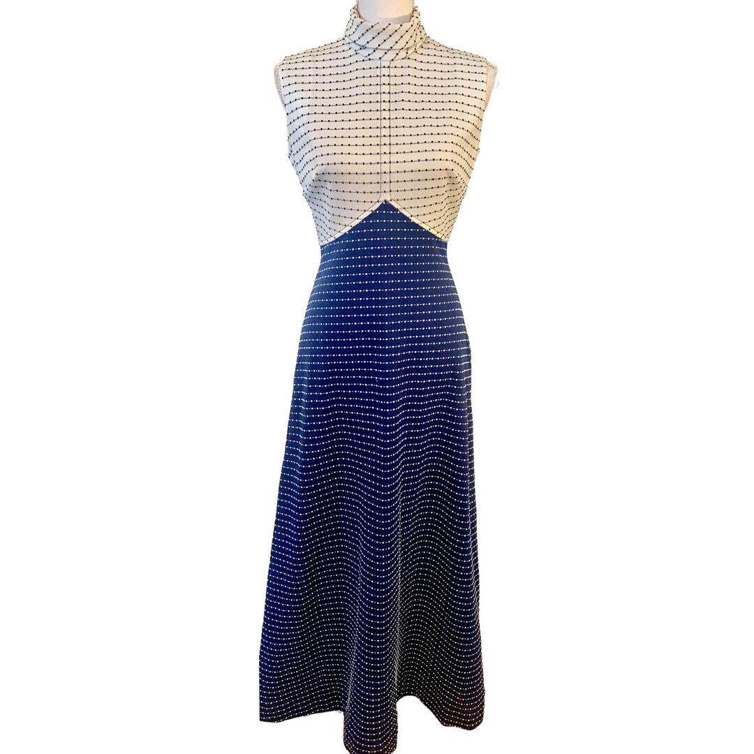 Vintage Late 60's Textured Knobby Maxi Dress - Etsy