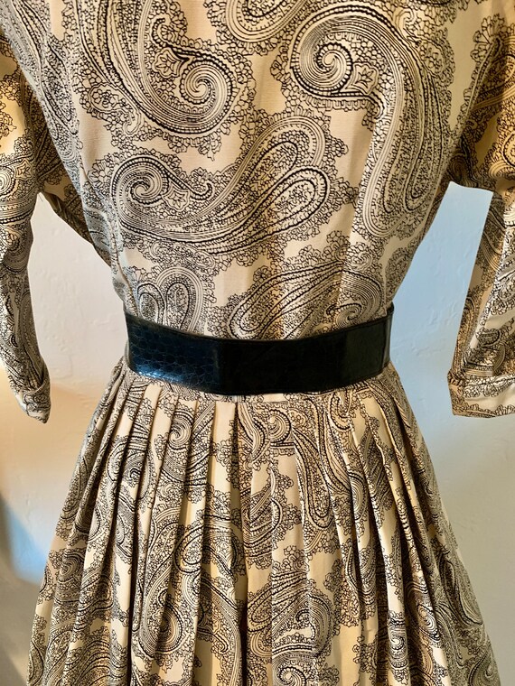 1950's Jonathan Logan Rayon Day~tea~rockabilly dress - Gem