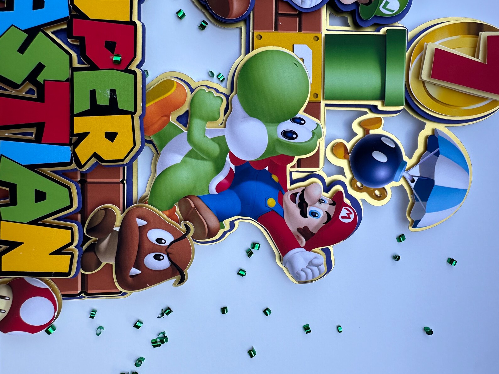 Super Mario Topper, Cake Topper, Super Mario Birthday Cake Topper ...