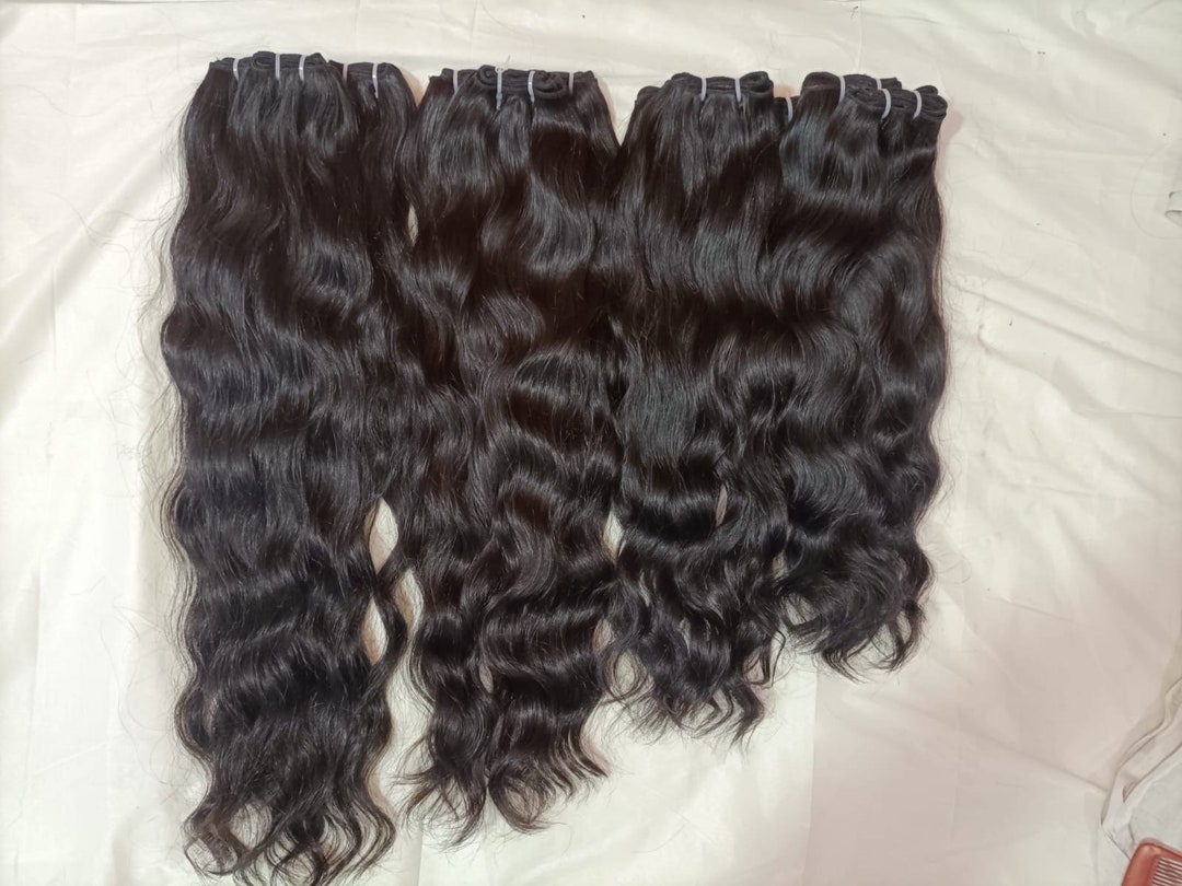 Indian Raw Wavy Hair Bundles - Etsy