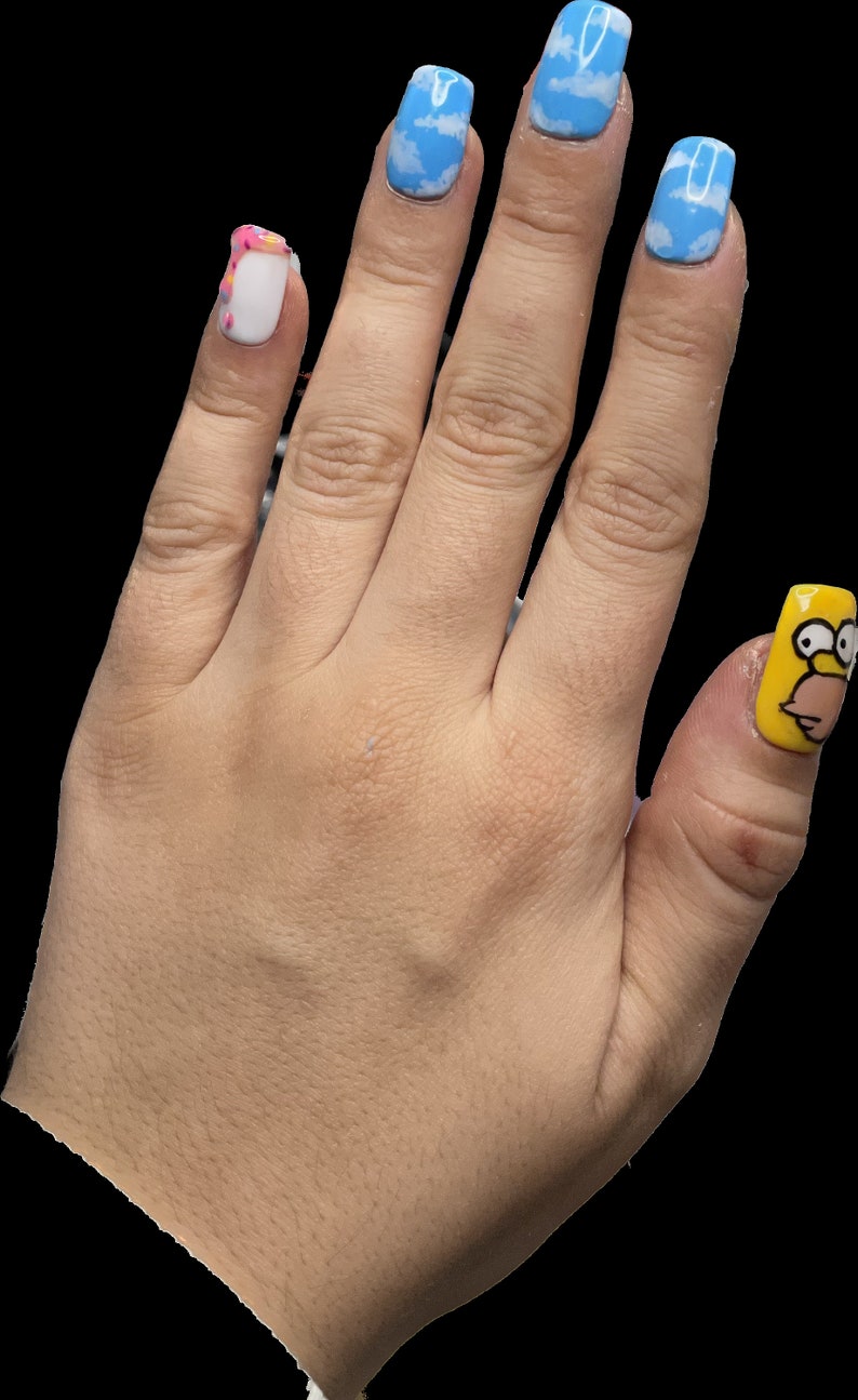 The Simpsons Press-on’s - Etsy