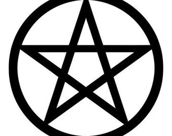 Wiccan Pentacle Digital Vector Cut Download Svg Png Dxf - Etsy