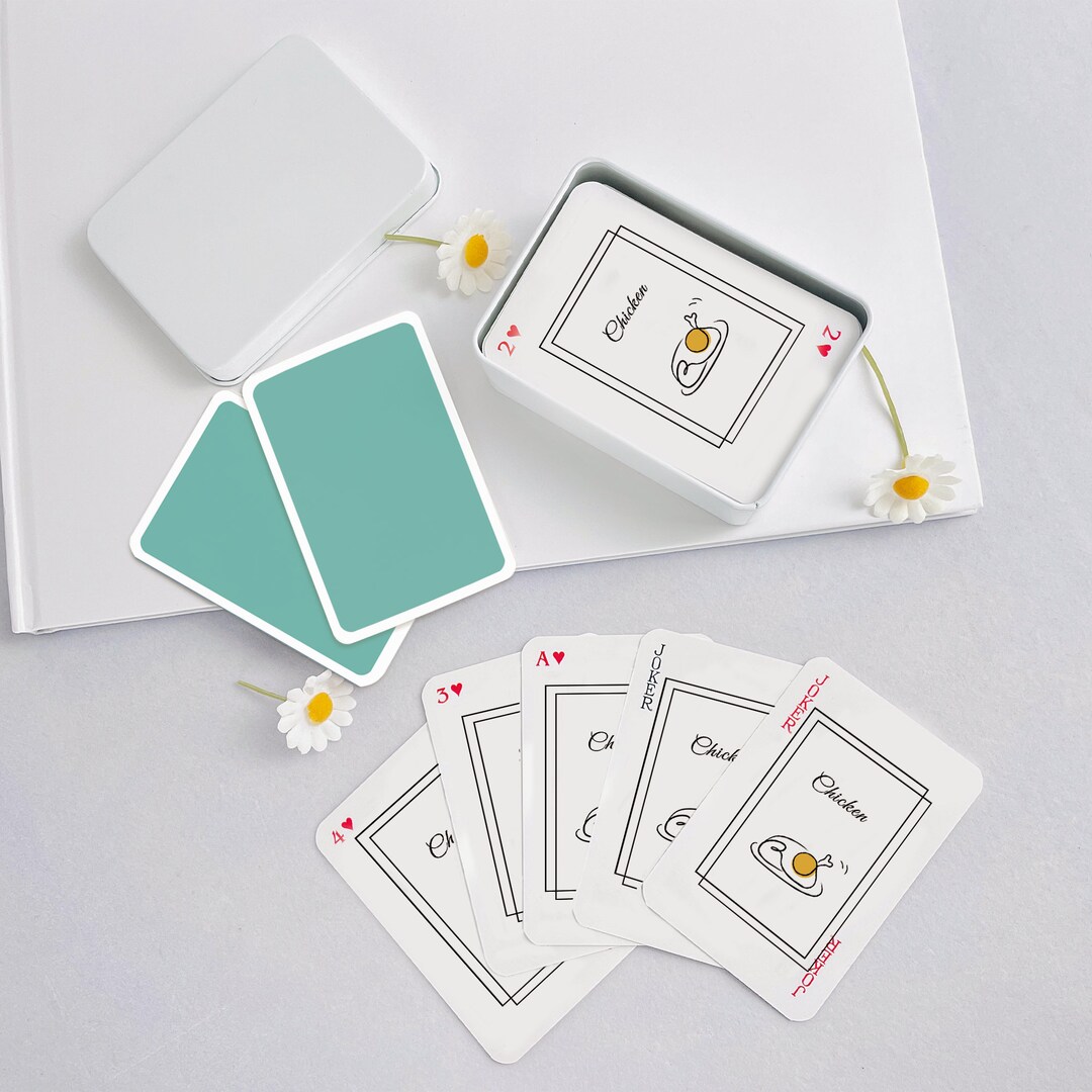 Custom Food Playing Cards With Box, Food Playing Cards for Couple ...