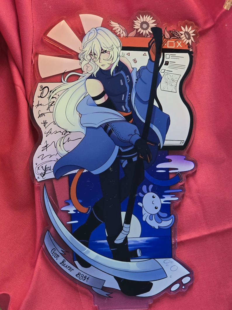 A Date With Death - Grim Reaper Acrylic Stand - Etsy