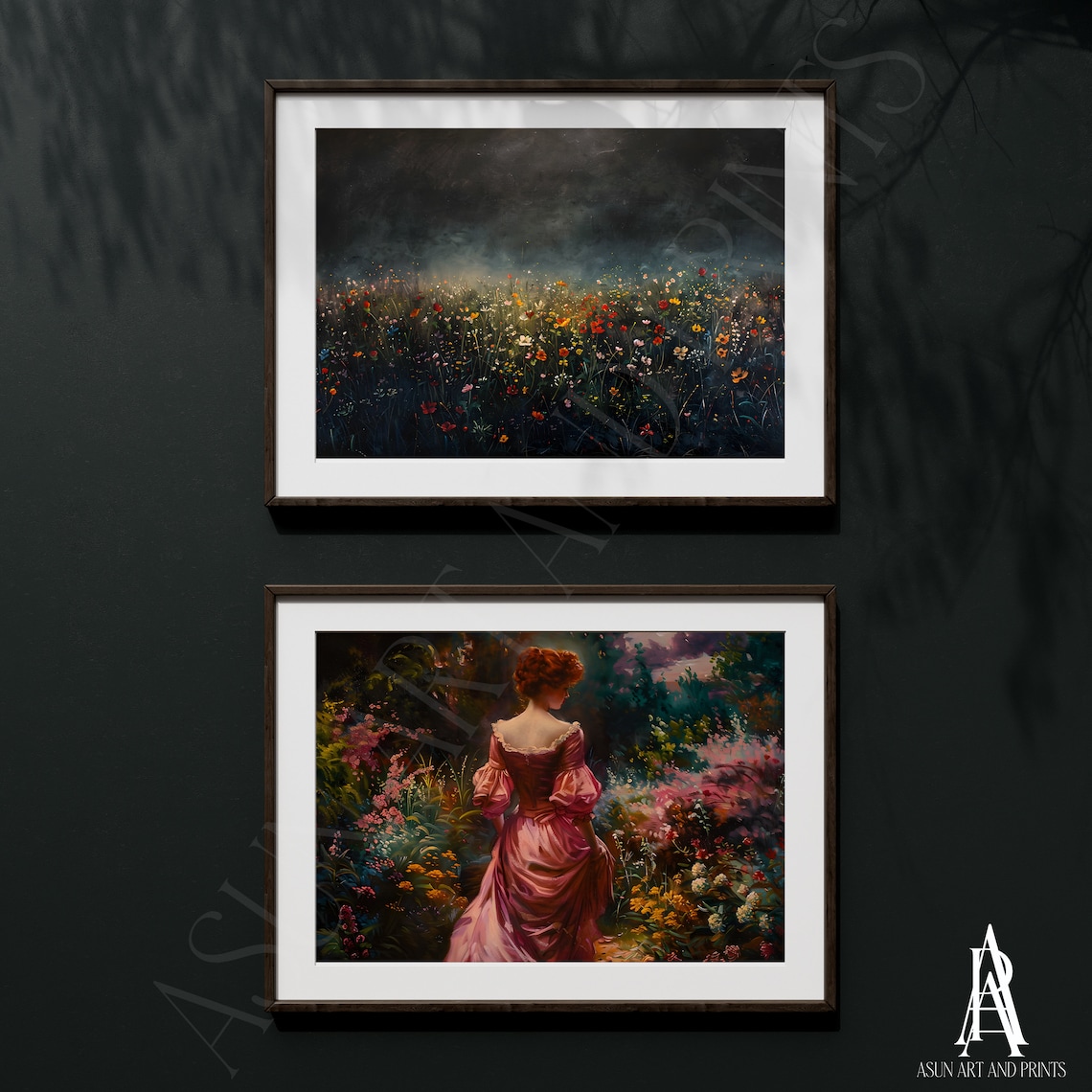 8 PIECE SET Moody Landscape, Moody Art, Moody Painting, Landscape Art ...