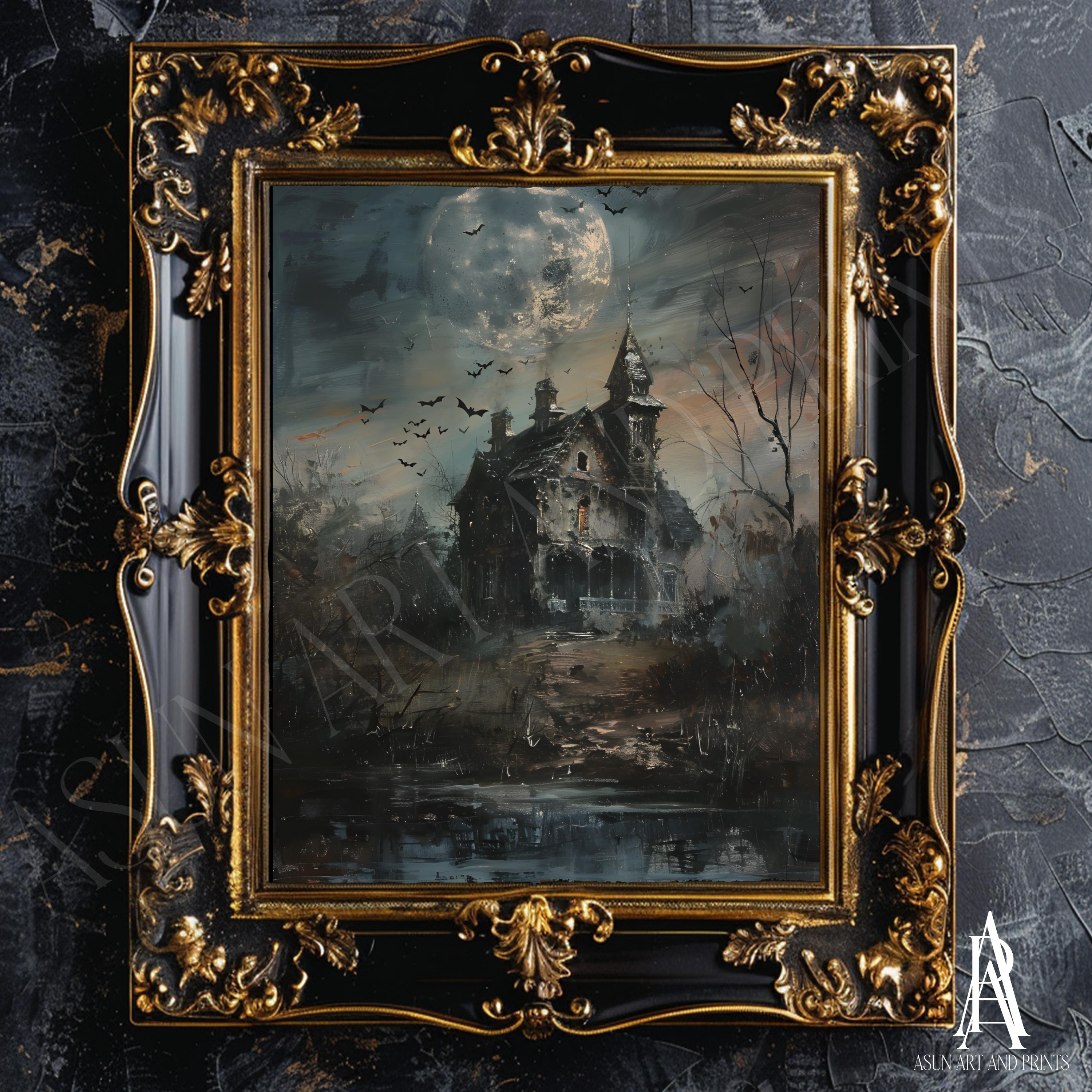 MOODY Castle PAINTING | Castle Art Print, Gothic Art, Vintage European ...