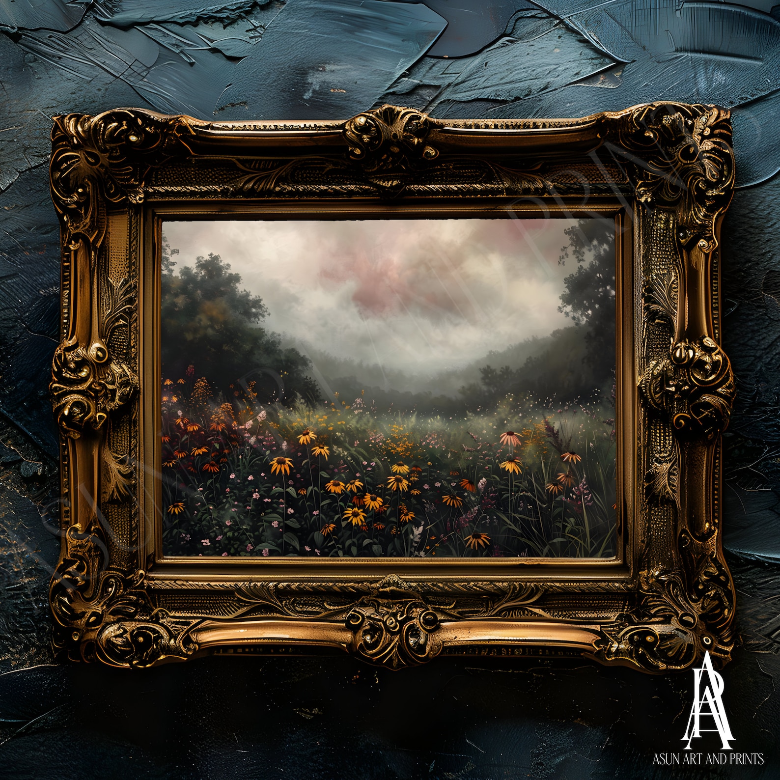 MOODY STORM FLOWER Moody Landscape, Moody Art, Moody Painting ...