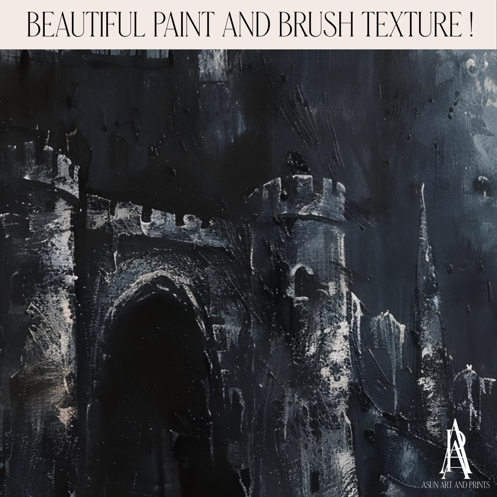 MOODY Castle PAINTING | Castle Art Print, Gothic Art, Vintage European ...