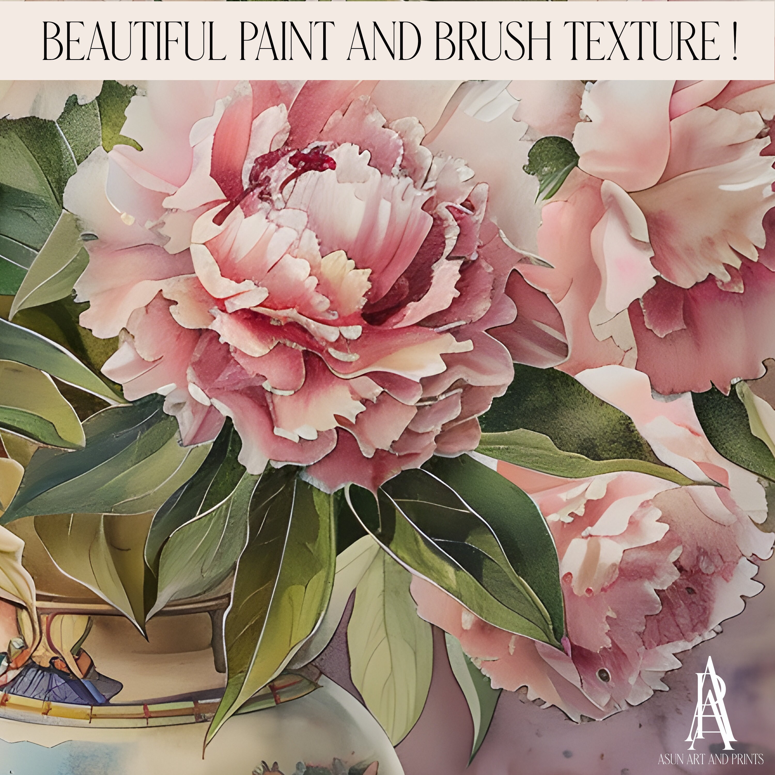 PEONY OIL PAINTING | Peony Painting, Peony, Peony Print, Original Art ...