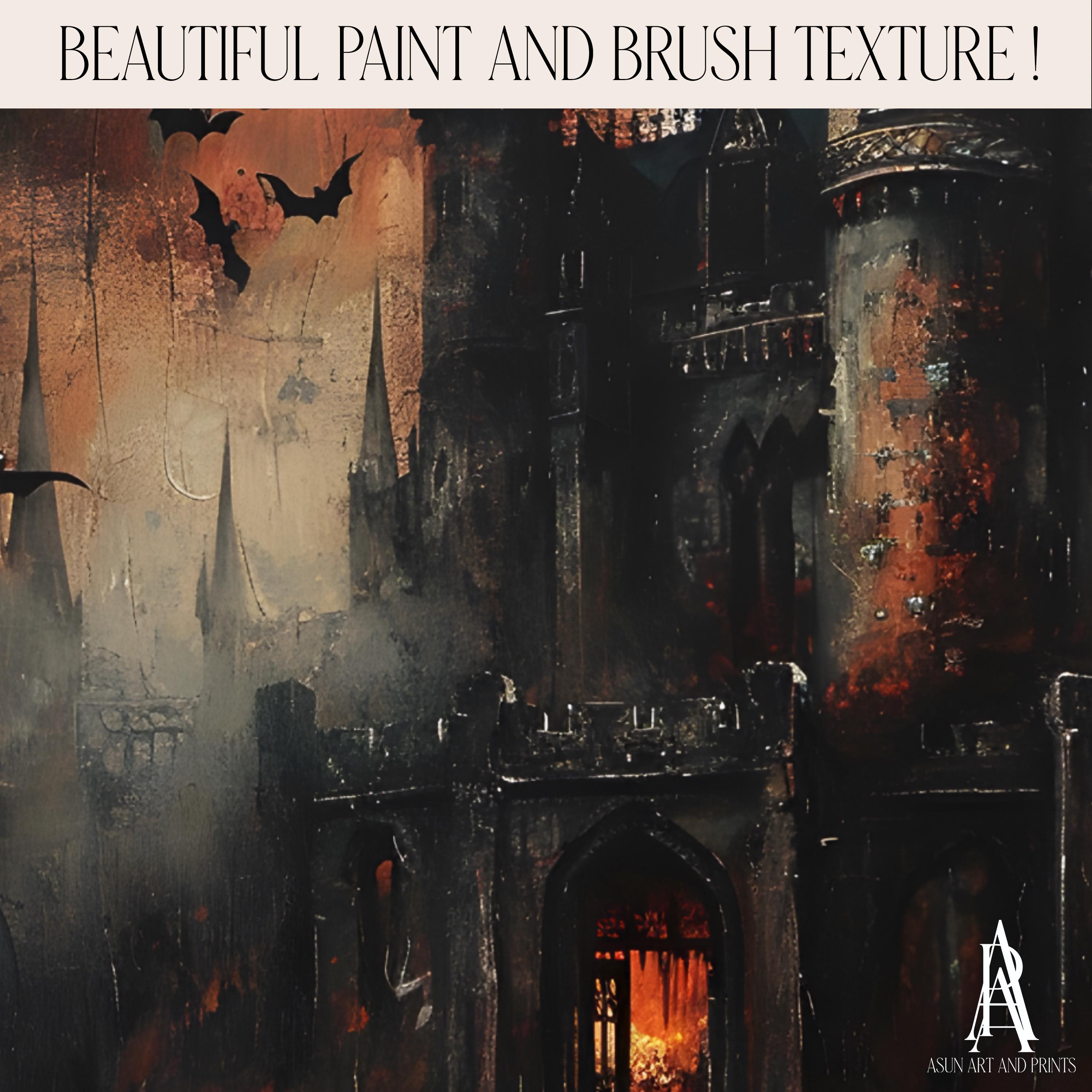 MOODY Castle PAINTING Castle Art Print, Gothic Art, Vintage European ...