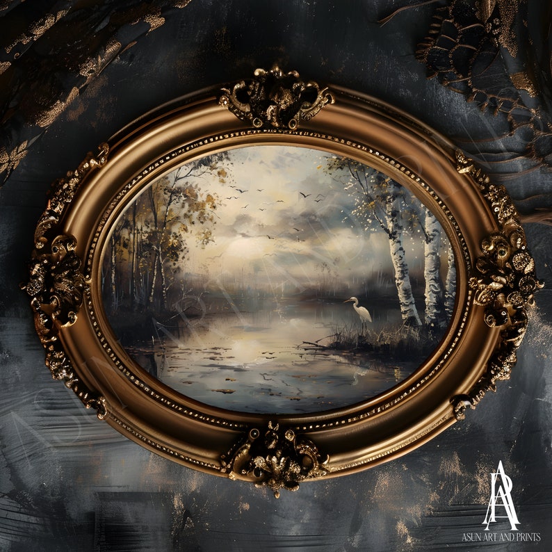 MOODY LAKE | Moody Landscape, Moody Art, Moody Painting, Landscape Art ...