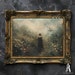 MOODY LADY in the Garden| Vintage European Art, Dark Moody Prints ...