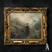 MOODY LADY in the Garden| Vintage European Art, Dark Moody Prints ...