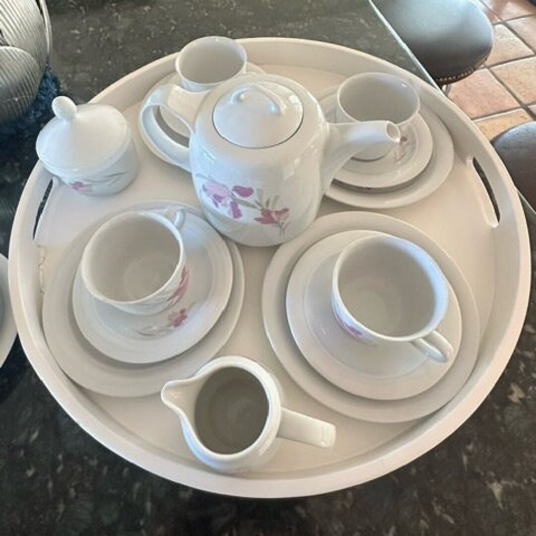 Vintage/antique China Tea Set for Six Mint Condition by KAHLA Made in GDR - Etsy