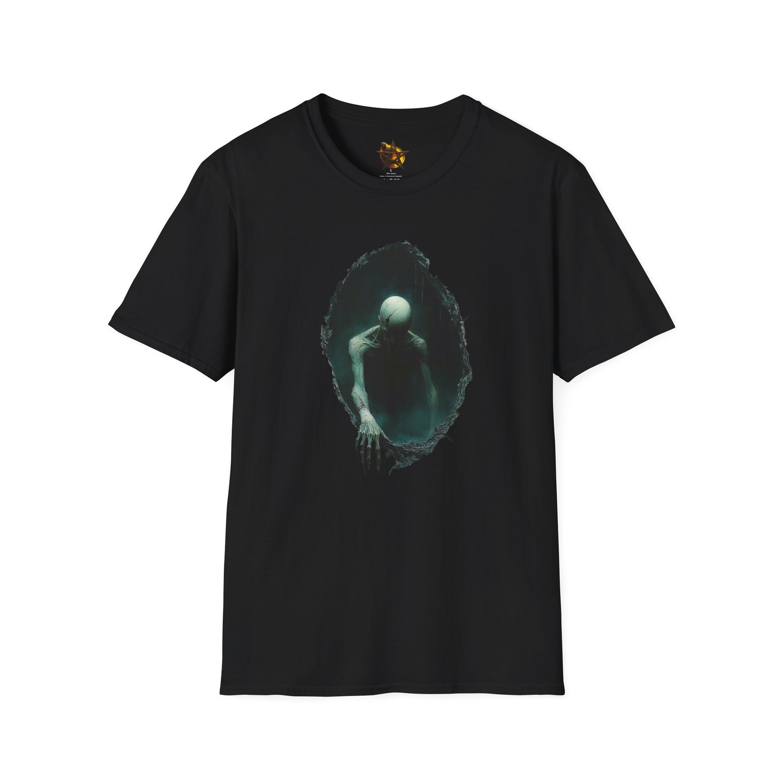 Exit, Demon Crawling Out of Chest. Unisex Softstyle T-shirt - Etsy