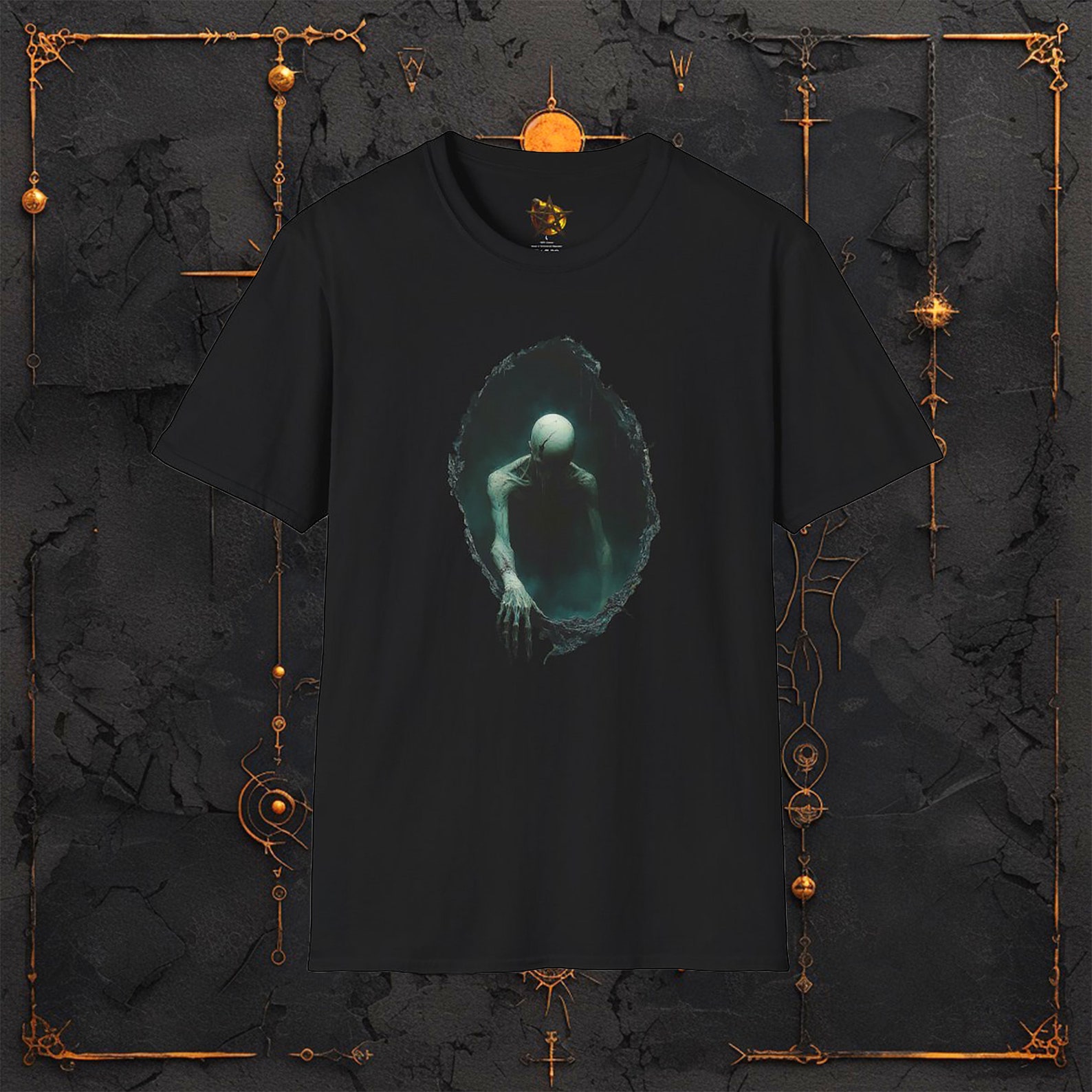 Exit, Demon Crawling Out of Chest. Unisex Softstyle T-shirt - Etsy