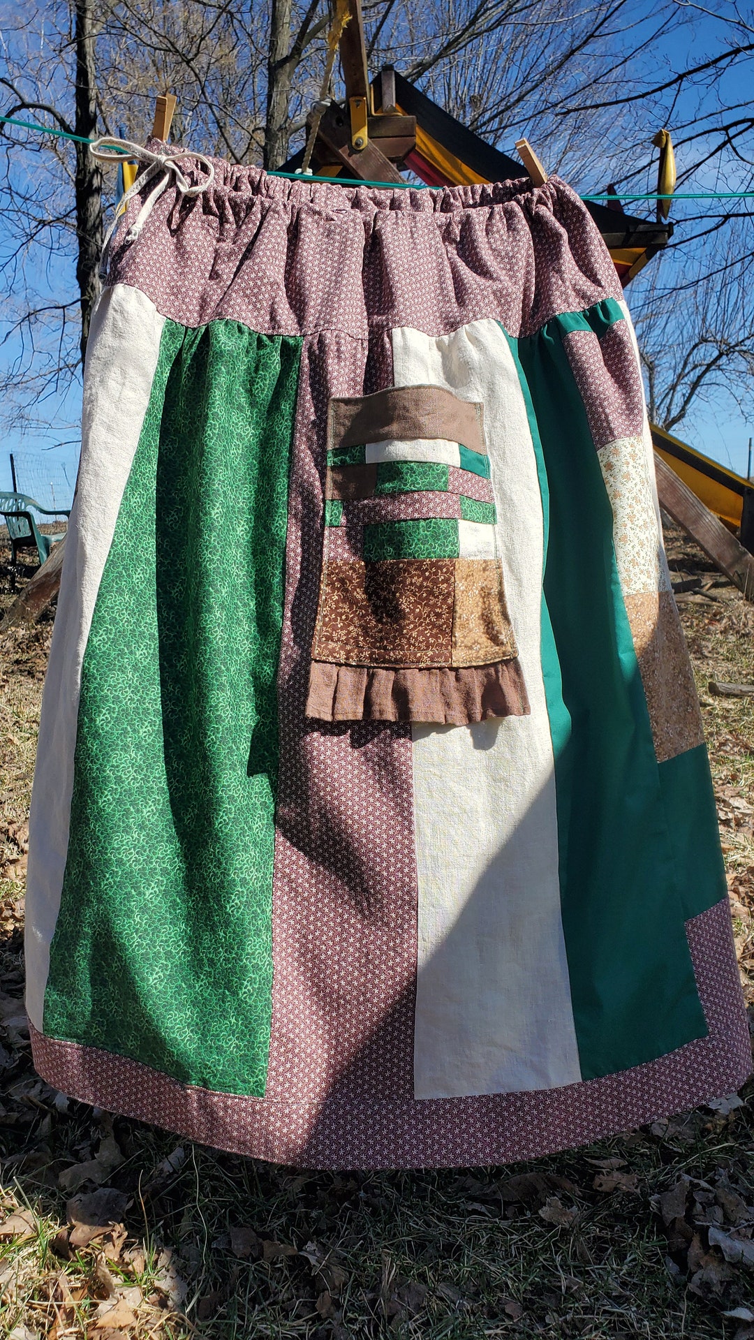 Patchy Dancing Skirt, Handmade Patchwork Clothing - Etsy