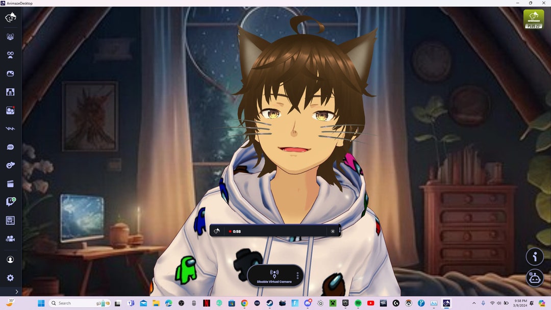 Sleepy Cat Boy Vtuber Model - Etsy